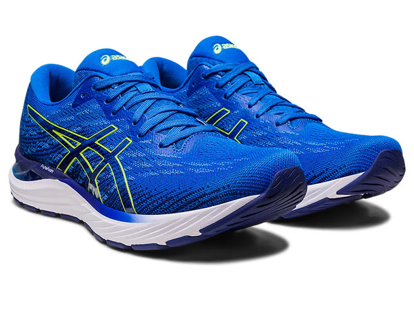 ASICS Men's GEL-STRATUS 3 KNIT (Electric Blue/Safety Yellow) – Vamps NYC